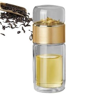 Generic Bouteille avec infuseur &agrave; th&eacute; - Tasse isotherme double couche, bouteille deau en verre, gobelet &agrave; th&eacute; de voyage | Design intelligent avec infuseur &agrave; t