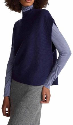 Benetton Damen Maglia G/C S/M 1244d10ef Herren Weste, blau, M