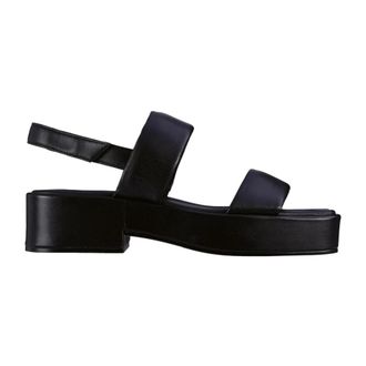H&ouml;gl Elegante flache Ledersandalen - - Shoes - Damen - Schwarzk - 37 EU