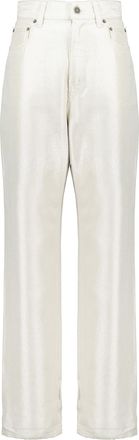 Golden Goose Jean Journey Coton &Eacute;cru Dor&eacute;