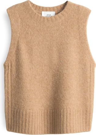 OPUS Damen Pullunder | PUCKU Regular Strickpullunder mit Wollanteil Caramel, 40