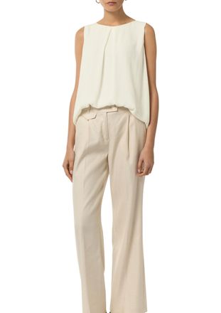 Comma Viskosebluse mit Cr&ecirc;pestruktur