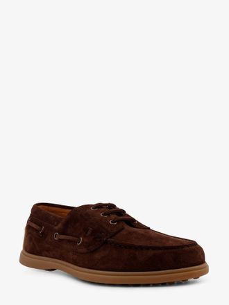 Tod's Mens Suede Loafers Brown Leather