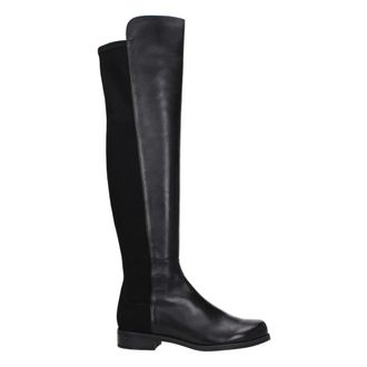 Stuart Weitzman Schwarze Leder &Uuml;ber Dem Knie Stiefel - - Shoes - Damen - Schwarzk - 36 EU