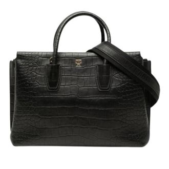 MCM Pre-owned Mila Leder Shopper - - Pre-owned - Damen - Schwarzk - ONE SIZE