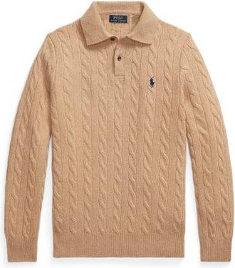 Polo Ralph Lauren Wolle und Kaschmir - Beige polo -Hemd