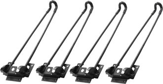 Valiclud 4 Stück Klappbare Haarnadel Tischbeine aus Robustem Eisen Rostfrei Faltbare Möbelbeine für Schreibtisch Bett Wohnmobil und DIY möbel im Modernen Indus