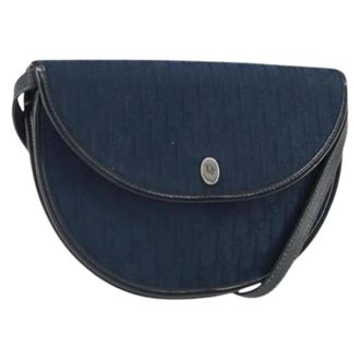 Dior Pre-owned Vintage Trotter Canvas Schultertasche - - Pre-owned - Damen - Blau - ONE SIZE