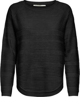 Only Only Femme Onlcaviar L/S Pullover Knt Noos Pull, Noir (Black Black), M EU