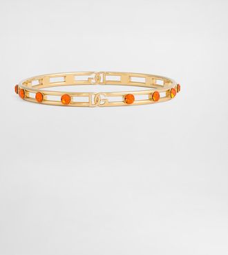 Dolce & Gabbana Armband Mit Logo - Frau Bijoux Orange Metall Onesize