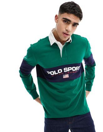 Polo Ralph Lauren Sport Capsule - Polo de rugby - Vert