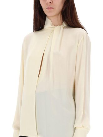 Tom Ford Silk Georgette Blouse - White