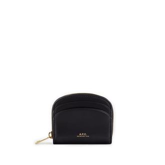 A.P.C. Portefeuille compact Demi lune en cuir