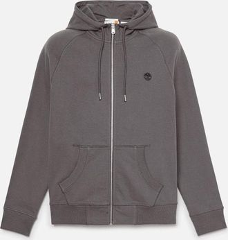 Timberland Exeter River Hoodie mit durchgehendem Rei&szlig;verschluss f&uuml;r Herren in Schwarz, Herren, Schwarz, Gr&ouml;&szlig;e