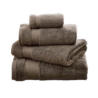 Next Homeware G&auml;stehandtuch aus 100% &auml;gyptischer Baumwolle Nat&uuml;rlich Dunkel FACE