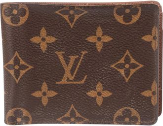 Louis Vuitton Portemonnaie - Louis Vuitton Canvas Monogram Slender Wallet - Gr. unisize - in Braun - f&uuml;r Damen