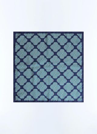 Fursac Pochette en twill de soie &agrave; motif - Taille Unique - Homme
