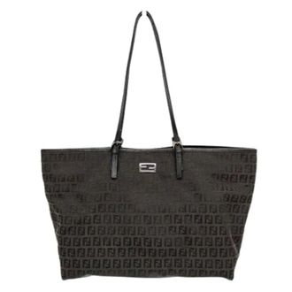 Fendi Sac cabas Zucchino Pre-owned - Femme - Pre-owned - Noir - Taille: ONE Size