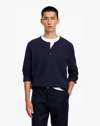 Arket Henley-Shirt -Blau