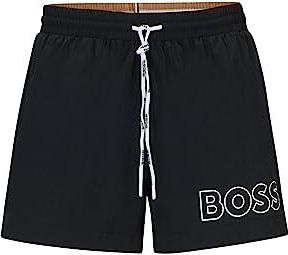BOSS Hommes Mooneye Short de Bain &agrave; s&eacute;chage Rapide avec Logo contour&eacute;