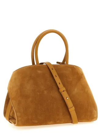 Ferragamo Womens Hug Top Handle Bag Beige Goat Leather Calf