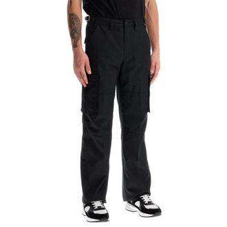 Celine Mens Black Cotton Cargo Pants