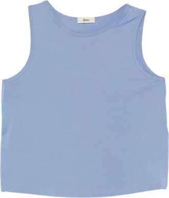Herno Femme, Tops, Bleu, Taille: 38 FR D&eacute;bardeur &agrave; Col Rond