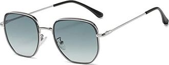 Generic Lunettes de soleil tendance 2025 design rétro en métal pour hommes et pour femmes, lunettes de soleil décoratives de vacances en plein air (couleur : 