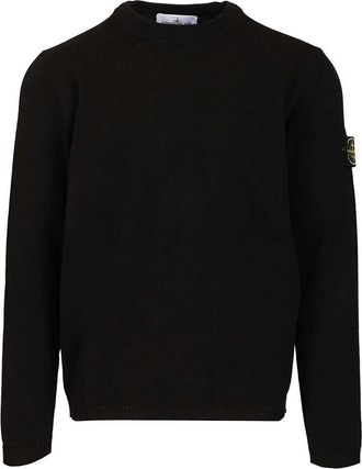 Stone Island Pull Col Rond - Noir