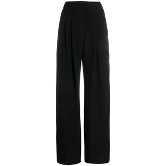 Iro L&auml;ssige schwarze Baumwollhose - - Trousers - Damen - Schwarzk - XL