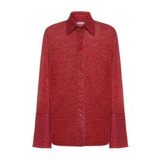 Os&eacute;ree Lumiere Long Shirt - - Blouses & Shirts - Damen - Rot - S/M