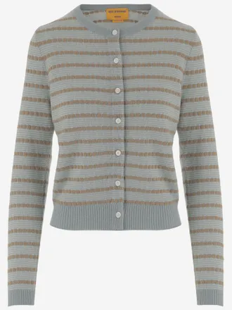 Guest In Residence Womens Cashmere Cardigan Multicolour Sweater