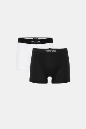 Tom Ford Herren - Boxershorts 2er-Set schwarz/wei&szlig;