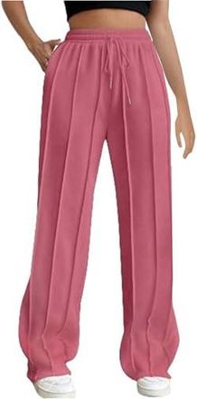Generic Pantalon de Jogging pour Femme, Pantalon de Sport &agrave; Jambes Larges, Pantalons dentra&icirc;nement Taille Haute, Long et Ample, avec Ceinture &eacute;lastique 2026