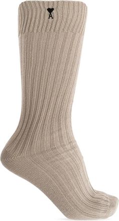 Ami Femme, Sous-v&ecirc;tements, Beige, Taille: XS De Coeur Socks