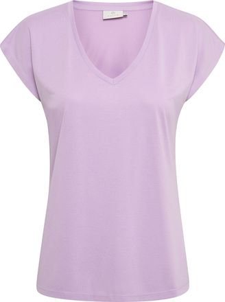 Kaffe Damen-T-Shirt, Kurze Ärmel, Relaxed Fit Kalise T-Shirt, Lupine, X-Large
