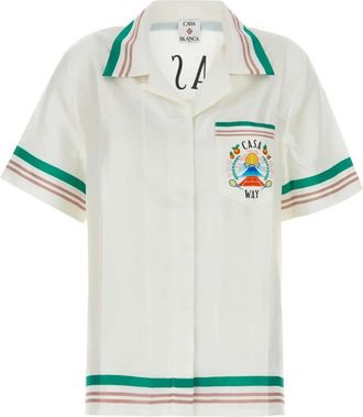 Casablanca Femme, Blouses et Chemises, Blanc, Taille: 38 FR Chemises