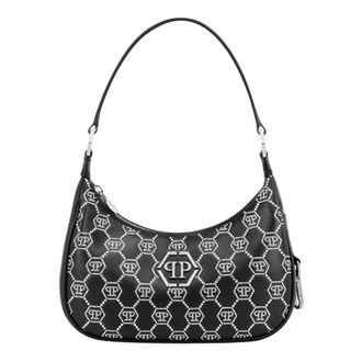 Philipp Plein Umh&auml;ngetasche Monogram Strass - - Bags - Damen - Schwarzk - ONE SIZE