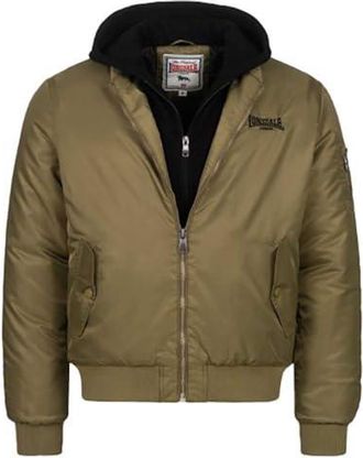 Lonsdale BALLINDEAN Coat, Olive/Black, XXL Mens