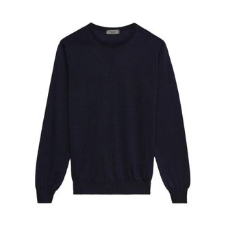 Ferrante Rundhals - - Knitwear - Herren - Blau - 3XL