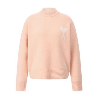 Ami Oversized Wollmischung Pullover - - Knitwear - Damen - Orange - L