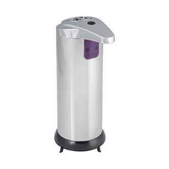 axentia Sensor-Seifenspender, Silber, ca. 10,5 x 19 x 7,2 cm, 133172