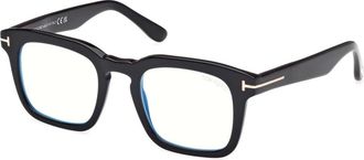 Tom Ford unisex, Accessoires, Noir, Taille: 50 MM Monture Lunettes Blue Block en Noir