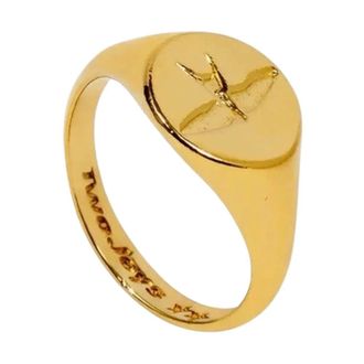 TwoJeys unisex, Accessoires, Jaune, Taille: 59 MM Liberty Ring