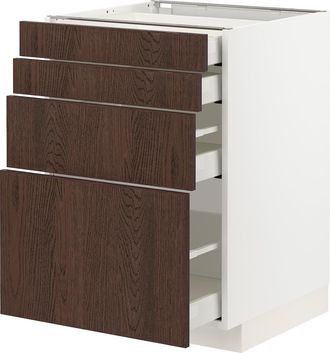 IKEA METOD / MAXIMERA Unterschr., 4 Fronten/4 Schubladen