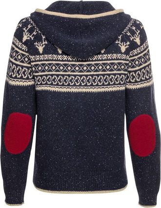 Reitmayer Strickjacke Jacquard-Zipp-Strickjacke