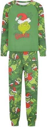Generic Le Grinch Pyjama Noel Famille De Grinch Adulte Garcon Hiver The Costume Ensemble Coton Assorti Enfant Deguisement Noël Vetement Bebe Homme Pull Chaud 