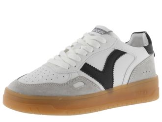 Victoria Sneaker Unisex Seul Lederoptik & Farbige & Veloursleder Eins&auml;tzen & Sohle In Karamell 1257126 f&uuml;r Erwachsene Blanco 39