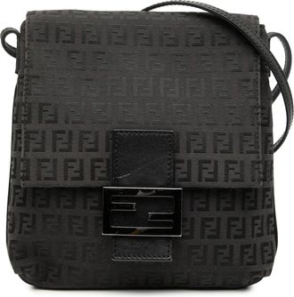 Fendi Hobo Bags - Zucchino Canvas Crossbody - Gr. unisize - in Schwarz - f&uuml;r Damen