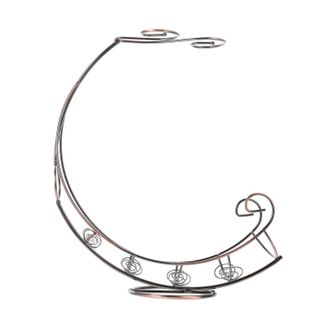 BESPORTBLE ELEOUTI Kreatives Piratenschiff Weinregal aus Eisen Antik Bronziert H&auml;ngender Weinglashalter und Flaschenst&auml;nder f&uuml;r Zuhause Praktische Aufbewahrung v